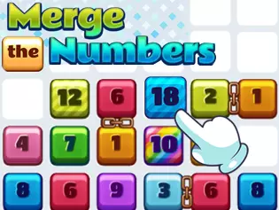 Merge The Numbers . Online Games . BrightestGames.com