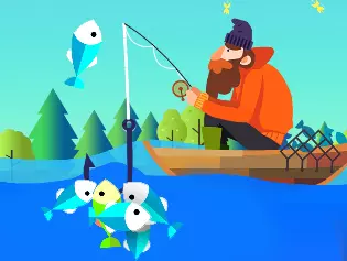 Walkthrough Tiny Fishing . BrightestGames.com