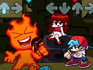 FNF Vs Fireboy & Watergirl . BrightestGames.com