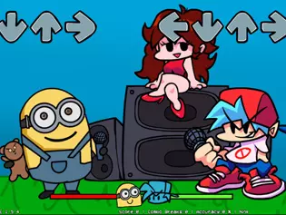 FNF: The Minions Sings Happy . BrightestGames.com