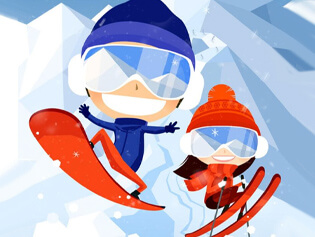 Ski Challenge 3D . Online Games . BrightestGames.com