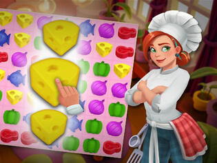 Walkthrough Cook And Match: Sara's Adventure . BrightestGames.com
