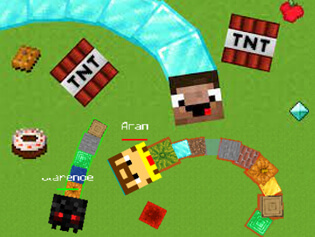 SlitherCraft.io . Online Games . BrightestGames.com