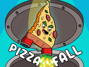 PizzaFall . Online Games . BrightestGames.com