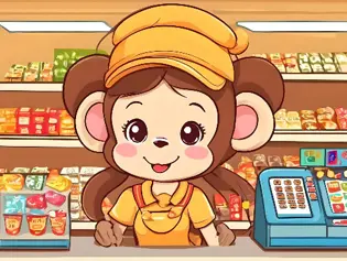Walkthrough Cute Monkey Mart . BrightestGames.com