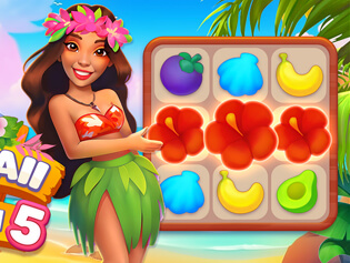 Walkthrough Hawaii Match 5 . BrightestGames.com
