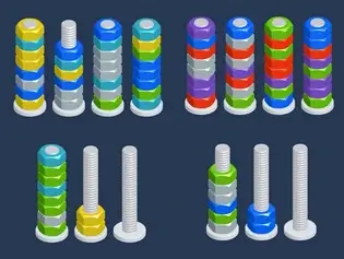 Walkthrough Nut Sort: Color Puzzle Game . BrightestGames.com