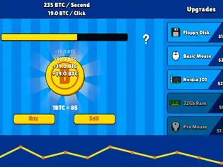 Walkthrough Bitcoin Clicker . BrightestGames.com
