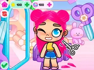 Walkthrough Avatar World Beauty Salon . BrightestGames.com