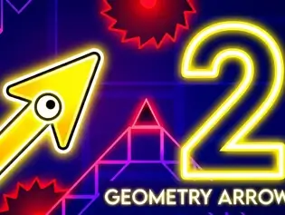 Geometry Arrow 2 . Online Games . BrightestGames.com